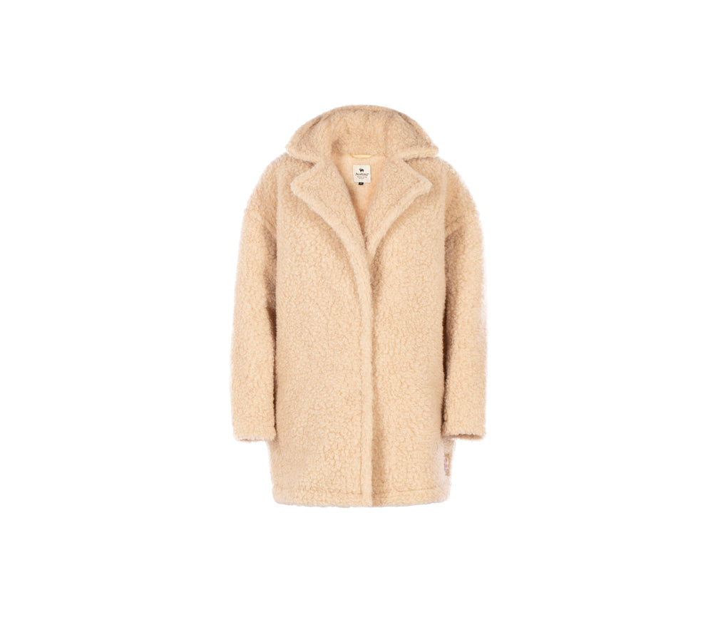 Alwero - Coat Jacket Woman "MOODS", organic wool, BEIGE – ALWERO | THE ...
