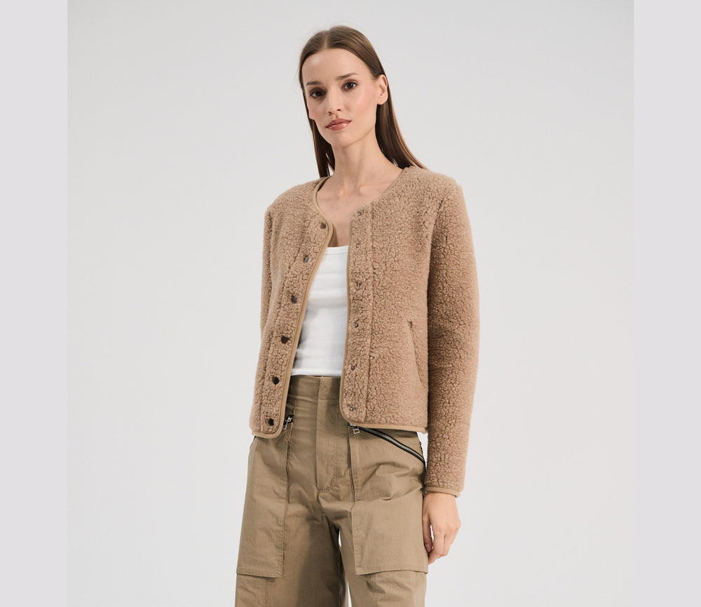 Alwero - Jacket "TYBS" Adult, TAN, organic wool Ultra Light – ALWERO ...