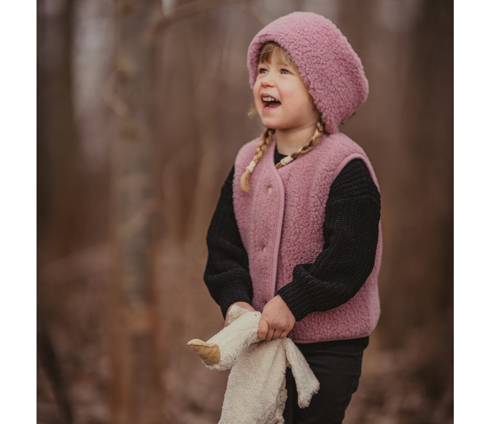 Alwero - Bodywarmer "TYB" Junior, organic wool, Venetian Pink, ultra l ...